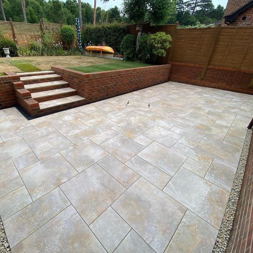 Spectrum Burlington Rust Porcelain Paving I Stone Zone & Landscaping ...